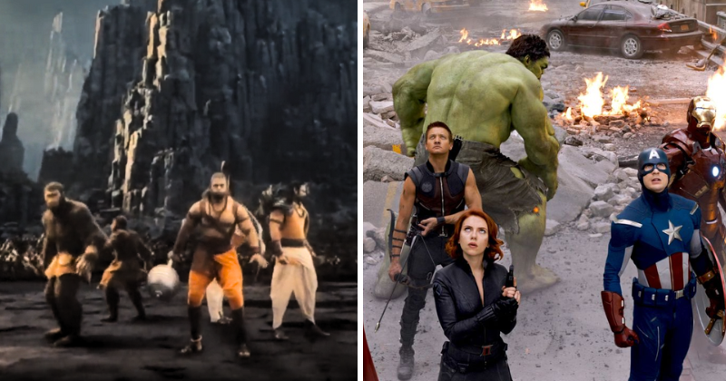 Adipurush Copied Iconic Avengers Assemble Scene Adipurush Copied Iconic Avengers Assemble Scene