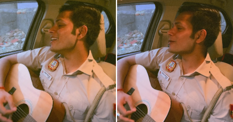 Young Delhi Police Officer Wins Hearts With Exceptional Singing Talent