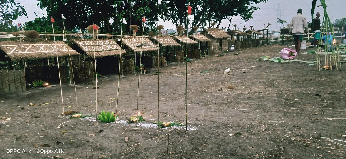 Baikho Puja Of The Rabhas : Men Run Through Fire During Worship Of 13 ...