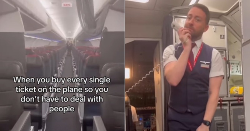 Turned It Into A Private Party In Air Man Gets Entire Plane To