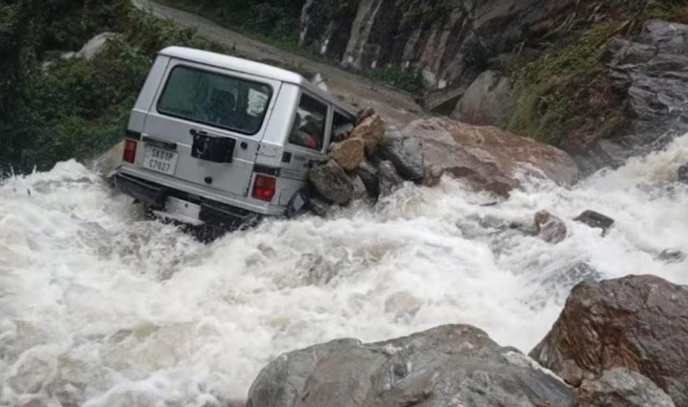Flash Floods In Sikkim Submerge National Highway, Roads Blocked And ...