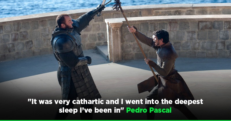 Did You Know Pedro Pascal Slept Through Gory Scene With Mountain In ...