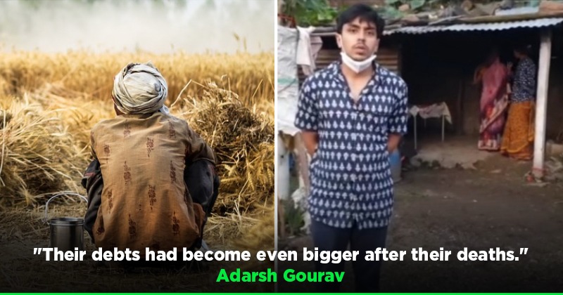 Actor Adarsh Gourav Meets The Widows Of Farmers Who Died By Suicide ...