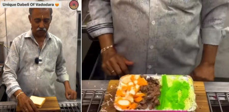 Watch How Man Has Transformed Dabeli Into Frozen Dabeli With Ice creams ...