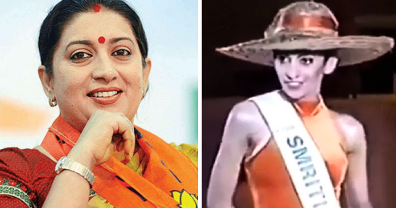 Smriti Irani Femina Miss India Ramp Walk In Orange Mini Skirt