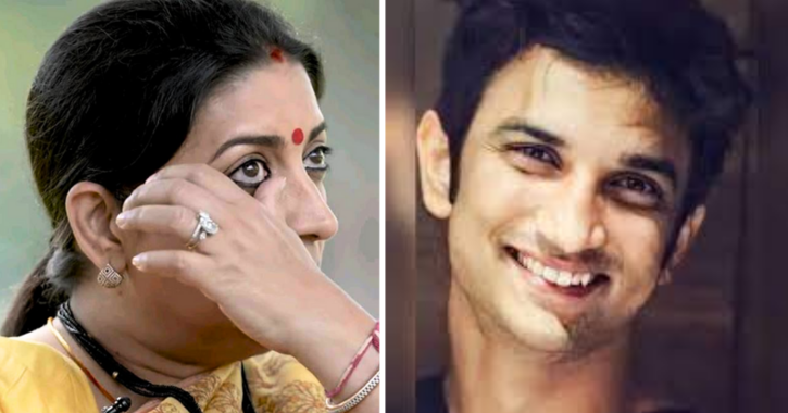 Smriti Irani Wishes Sushant Singh Rajput Had Called Her Before Death