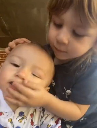 Toddler Saves Baby Brother From Swallowing Toy