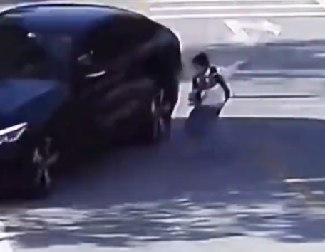 Car Dodges Collision With Running Child In Viral Video