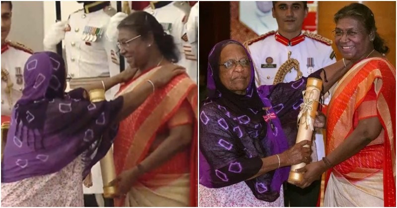 कौन हैं Hirbai Ibrahim Lobi जिन्होंने पद्म श्री लेने के बाद राष्ट्रपति ...