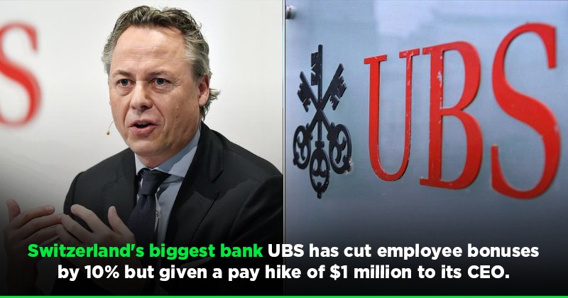 UBS Group Announces 10% Bonus Cut For Employees But $1 Million Raise ...