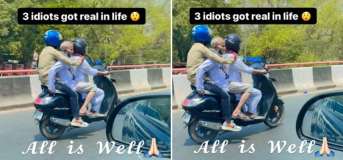 '3 Idiots' Iconic Scooter Scene Captured In Real Life
