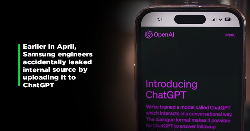 Samsung Bans ChatGPT And Other Generative AI Tools After Sensitive Code Leak