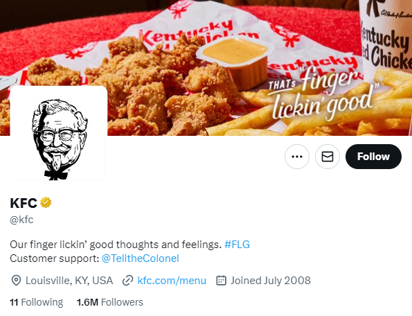 Guy Figures Out Secret Behind KFC Account's Following List, Get Rewarded