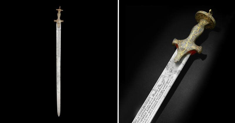 Tipu Sultan's Gold Bedchamber Sword Set To Be Auctioned In London