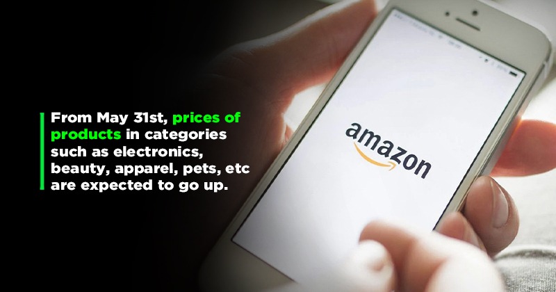 Shopping From Amazon Likely To Become Costlier From May 31st