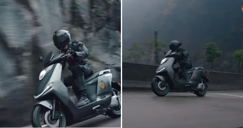 VF F200 Electric Scooter by Yadea and Porsche With Acceleration From 0 ...