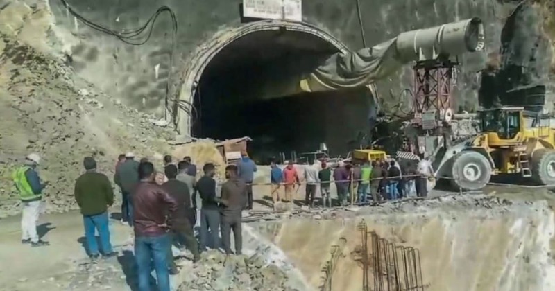 Rescue Efforts Underway as Tunnel Collapse Traps 40 Workers on ...