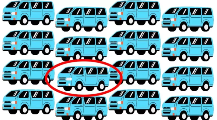 What Is The Oddest Van In This Optical Illusion Test?