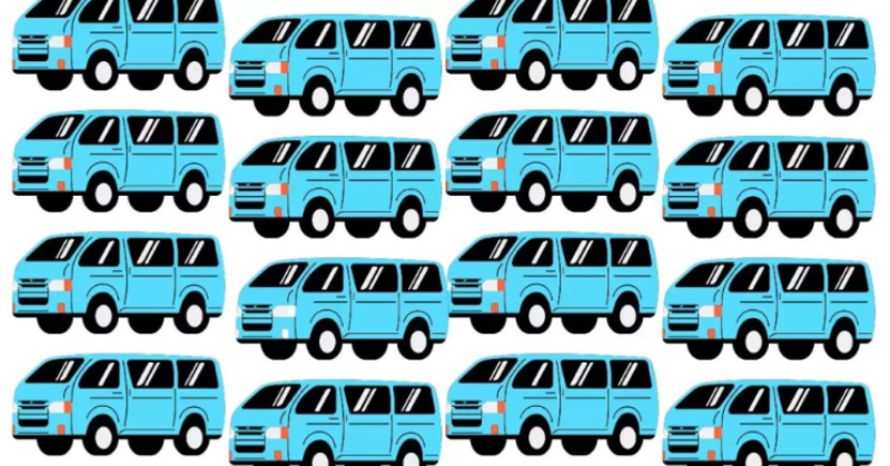 What Is The Oddest Van In This Optical Illusion Test?