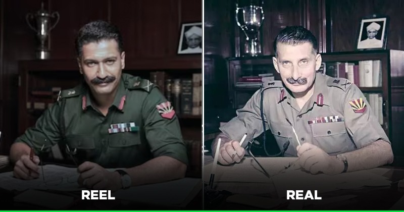 Side-By-Side Comparison Of Real VS Reel Sam Bahadur Cast