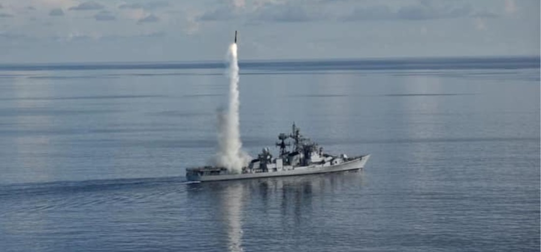 Indian Navy's New Destroyer Hits Bullseye In First Brahmos Firing at Sea