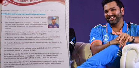 Chapter On Rohit Sharma In English Book