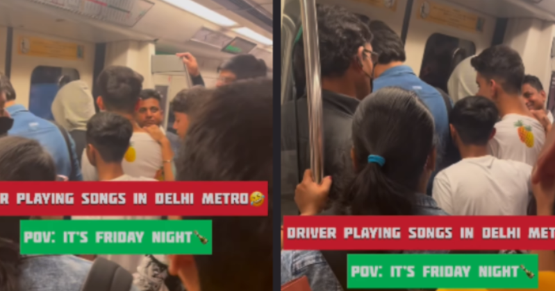 Commuters Are Amused When Delhi Metro Driver Plays Haryanvi Music