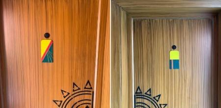 Jaipur Restaurant's Sari And Mundu Washroom Signs Confuse Internet