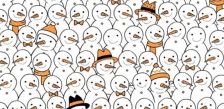 Optical Illusion: Can You Find The Five Noseless Snowmen