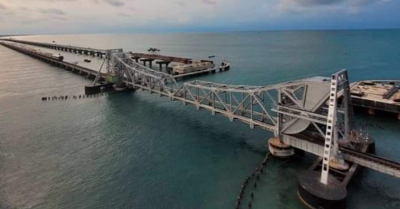 India’s Much-Awaited First-Ever Vertical Sea Bridge: The New Pamban ...