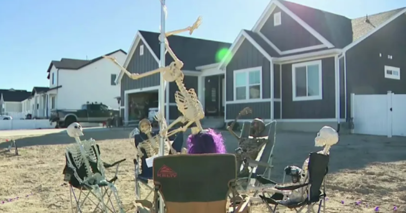 'Pole-Dancing Skeleton' Halloween Display Stirs Controversy
