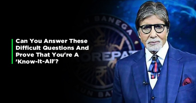 These KBC Questions Made The Best Take A Little Rest! Can You Attempt ...