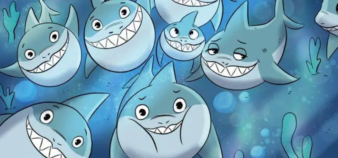 Here's An Optical Illusion Of A Fish Hiding Among Sharks