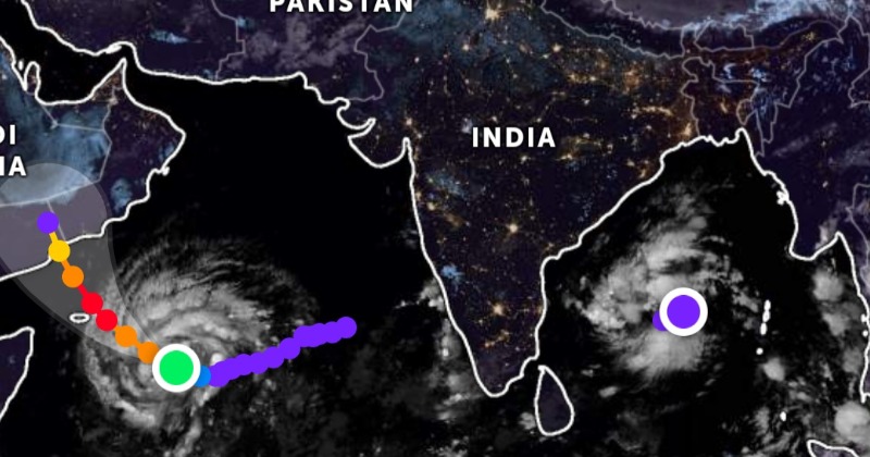 Cyclone Tej: Rare Twin Cyclonic Storms In Arabian Sea And Bay Of Bengal