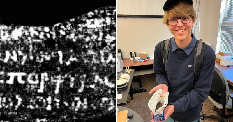 US Student Uses AI To Decode First Word On Ancient Scroll