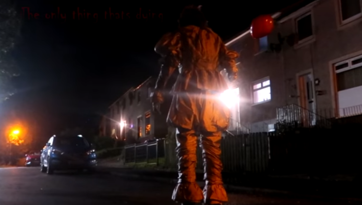 A Stalker Scottish Clown Dares The Police To Catch Them After Locals ...