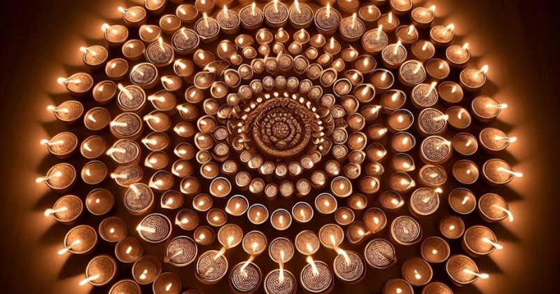 Optical Illusion: How Many Diyas Can You Spot
