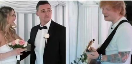 Ed Sheeran Crashes LA Wedding, Surprises Couple With Impromptu Gig