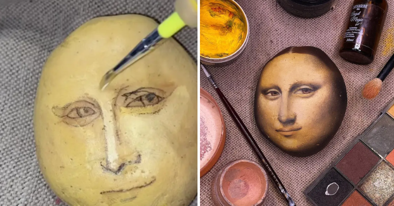 Brazil Makeup Artist Recreated Mona Lisa On Potato