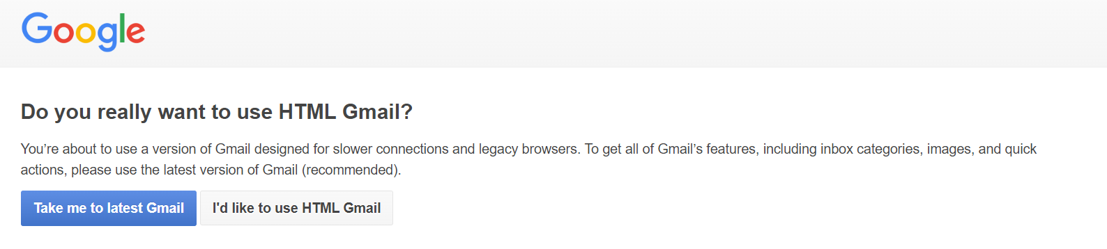Google Is Officially Killing Gmail HTML View Next Year