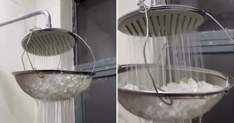 Man Uses This Insane Jugaad For Ice-Cold Shower