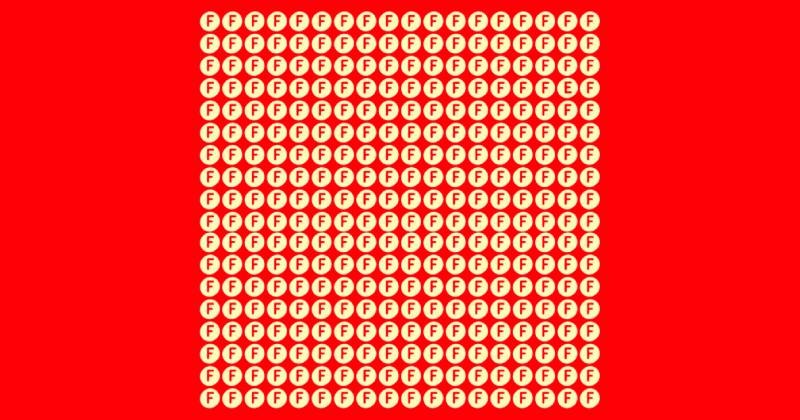 Brain teaser: Only 1% genius able to spot E among F in 5 seconds