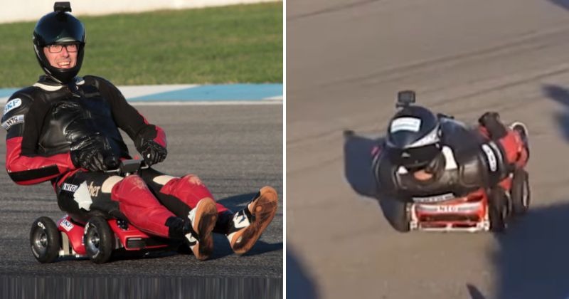 Man Sets Guinness World Record For Modifying & Riding A Toy Car
