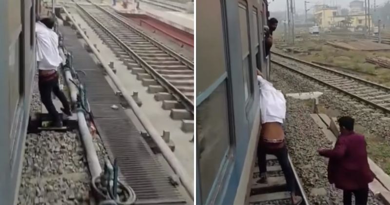 Bihar Phone Snatcher Hangs Off Train Window For Over 1 km