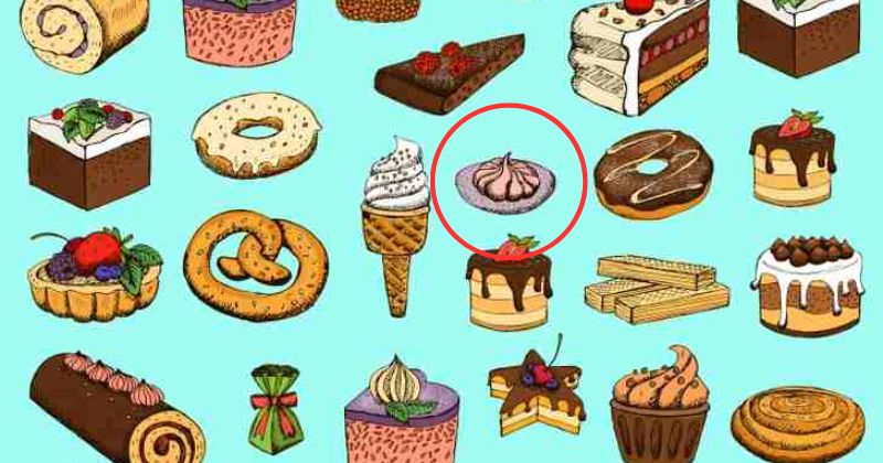 Brain teaser: Find the odd sweet dish hidden in 9 seconds
