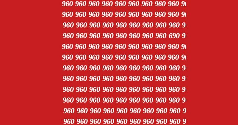 Only genius with sharpest eyes can spot the '690' in 10 seconds