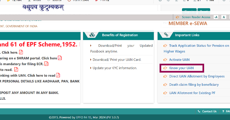 Epfo Uan Login PF Registration For New Employees | UAN Generation In