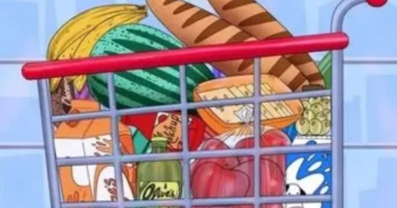 The Cereal Box Hiding In A Shopping Trolley Is An Optical Illusion The Cereal Box Hiding In A Shopping Trolley Is An Optical Illusion
