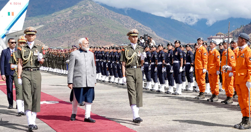 PM Modi On A Two-Day Visit To Bhutan, Receives Grand Welcome