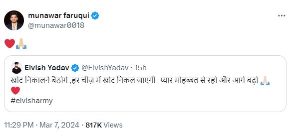 Elvish Yadav Threatens To Kill Man For Munawar Faruqui? Here Is The ...